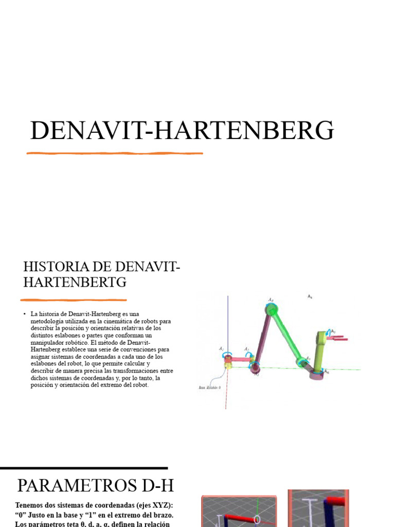 Denavit Hartenberg | Descargar gratis PDF | Rotación | Cinemática
