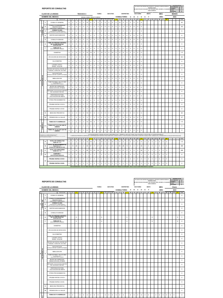Reporte de Consultas Has 2023 Formulas Simi | PDF | Medicina