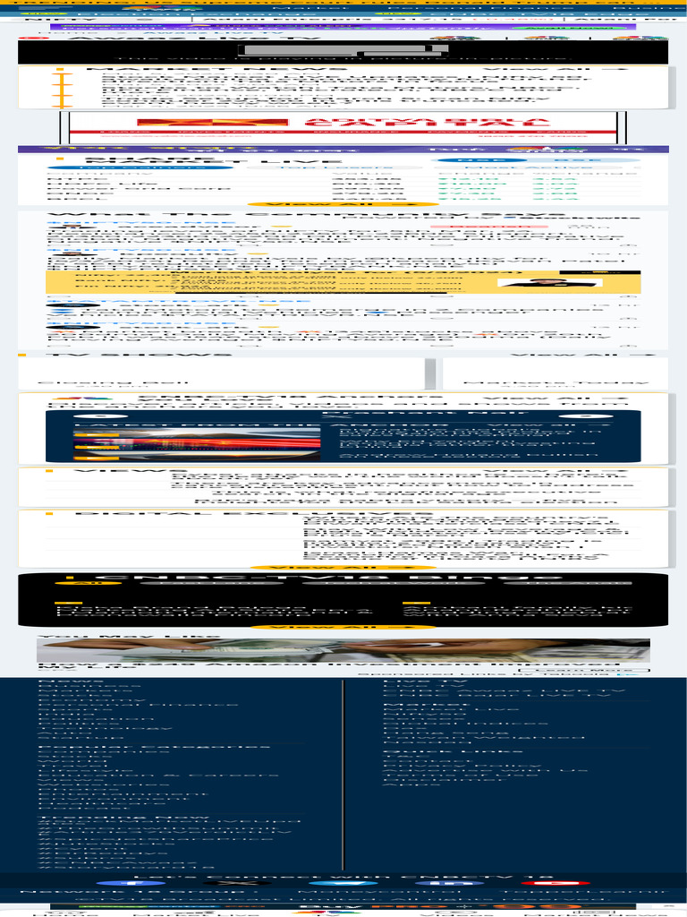 CNBC AWAAZ LIVE TV CNBC Awaaz Hindi LIVE Streaming, Watch Online Hindi ...