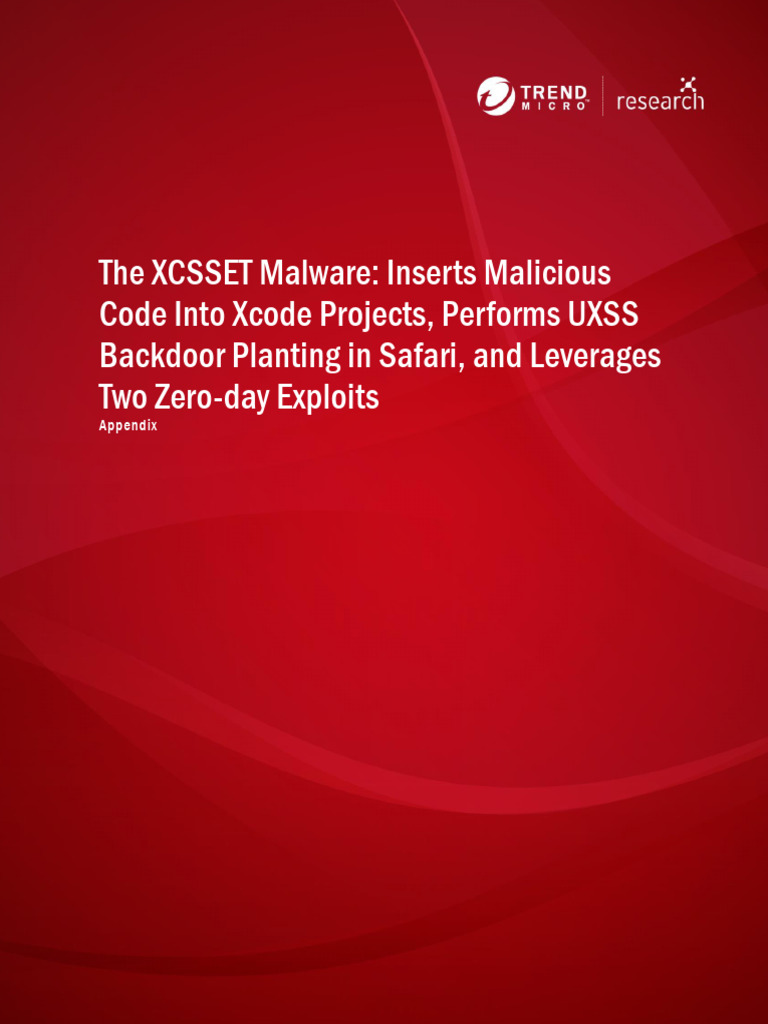 XCSSET Technical Brief | PDF | Malware | Safari (Web Browser)