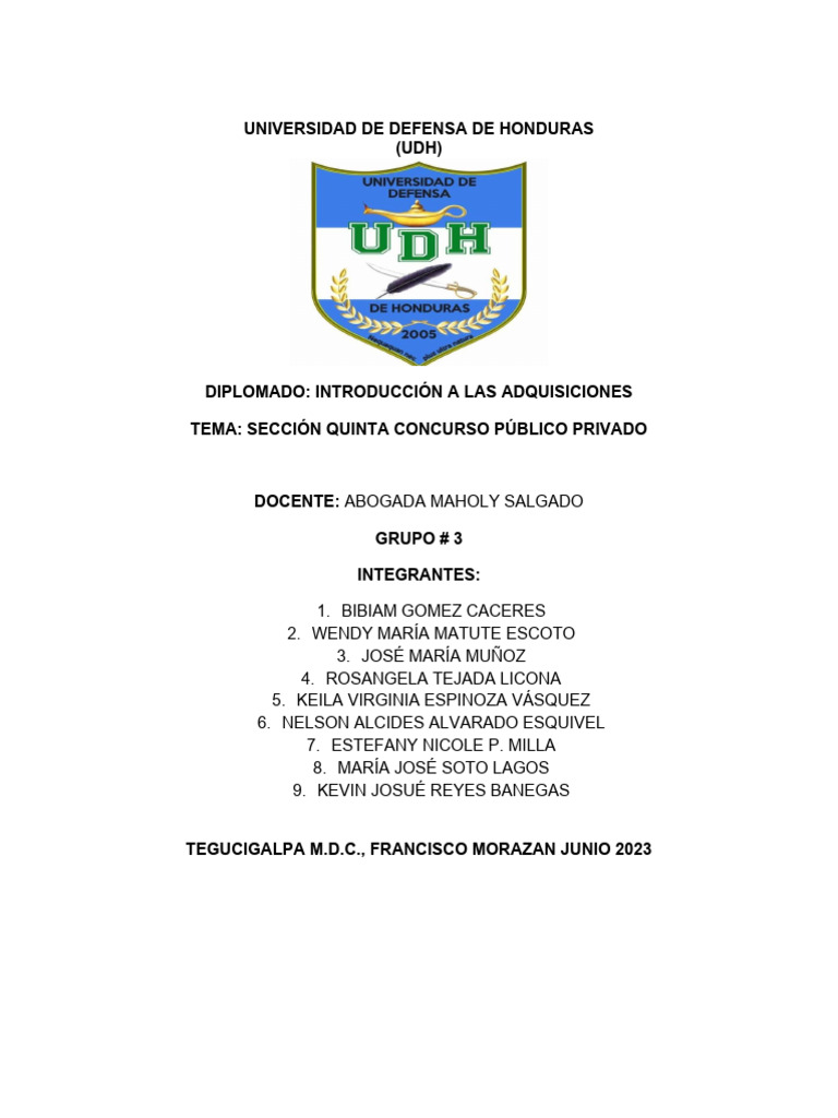 CONCURSO PUBLICO Y PRIVADO (Subir) | PDF