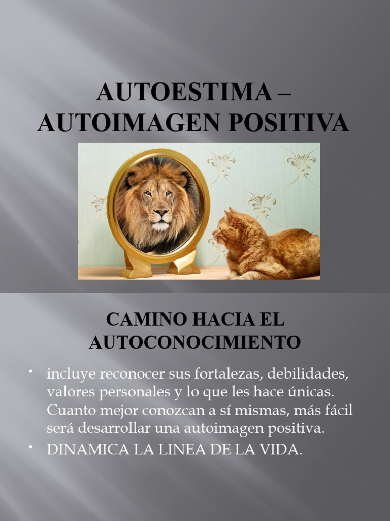 Fortalece tu Autoestima y Autoimagen | PDF | Crecimiento personal y ...