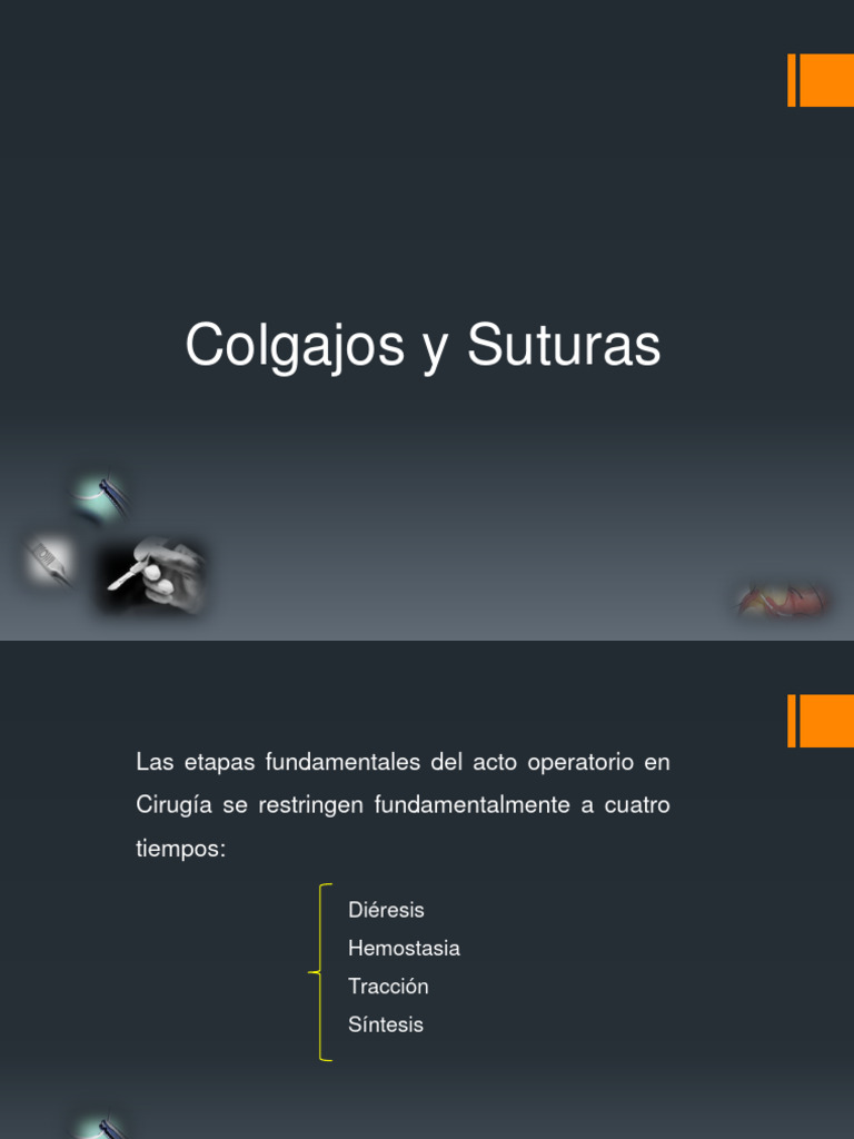 Suturas y Colgajos | PDF | Cicatrización de la herida | Cirugía