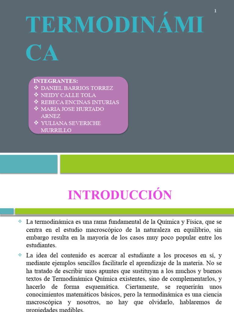 TERMODINÁMICA | PDF | Termodinámica | Gases