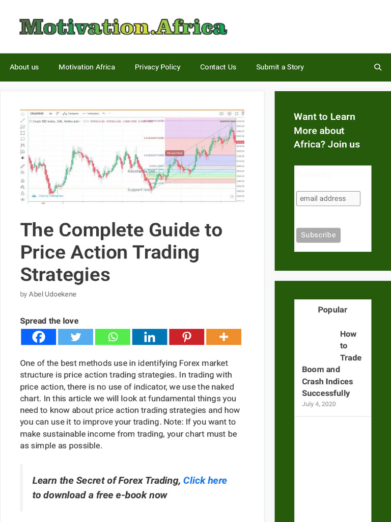 Price Action Trading Strategies Guide | PDF | Market (Economics ...