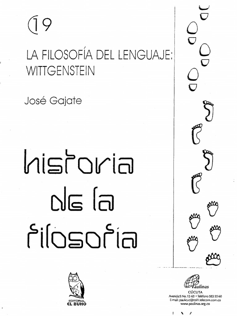 La Filosofia Del Lenguaje - Wittgenstein | PDF