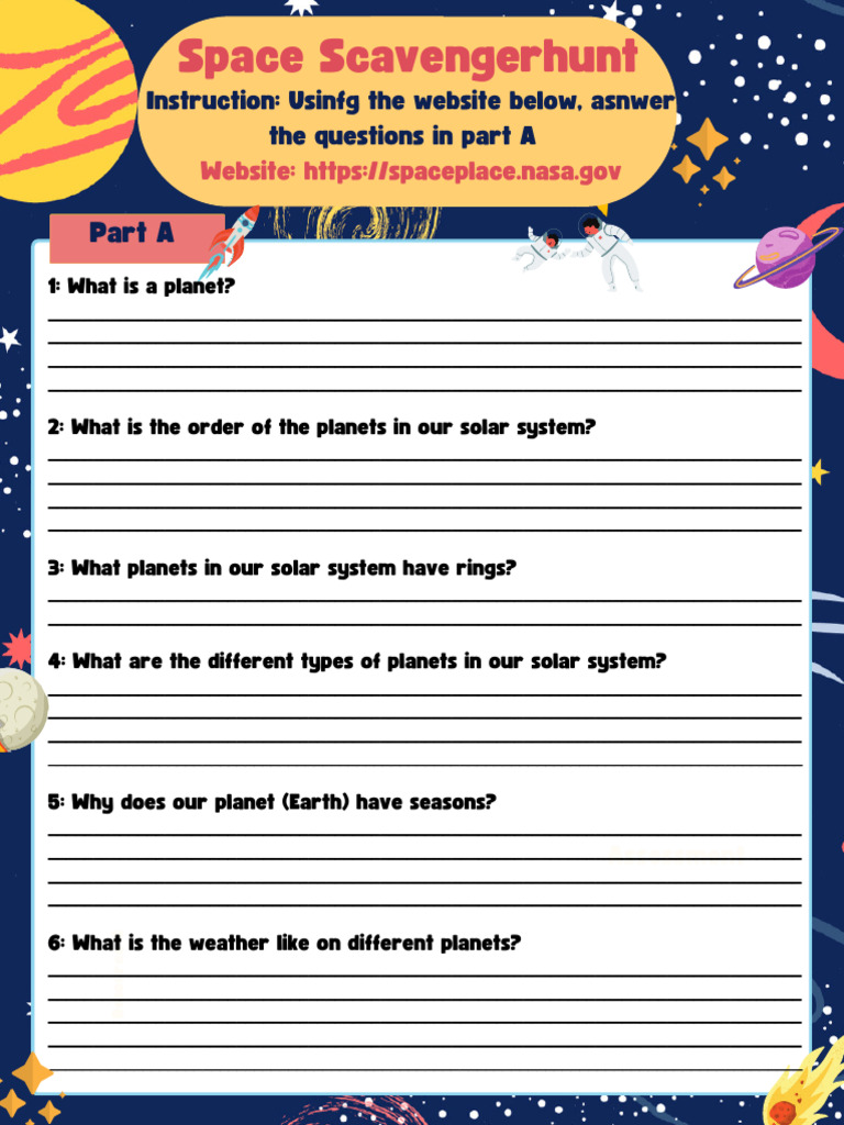 Spencer Macaloney Handout Scavenger Hunt Activity - 2 | PDF | Solar ...