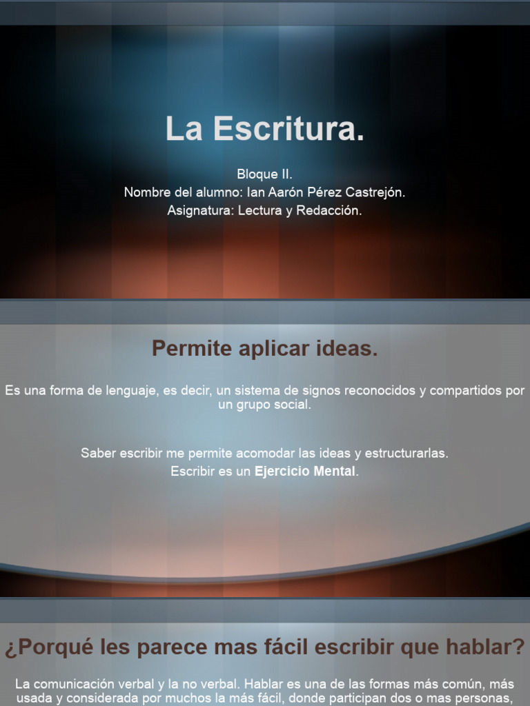 Importancia de la Escritura y Redacción | PDF | Escritura | Comunicación