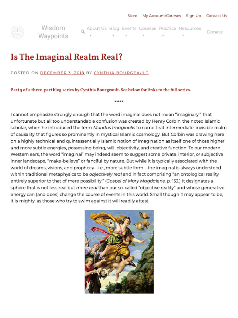 Understanding the Imaginal Realm | PDF | Consciousness | Metaphysics