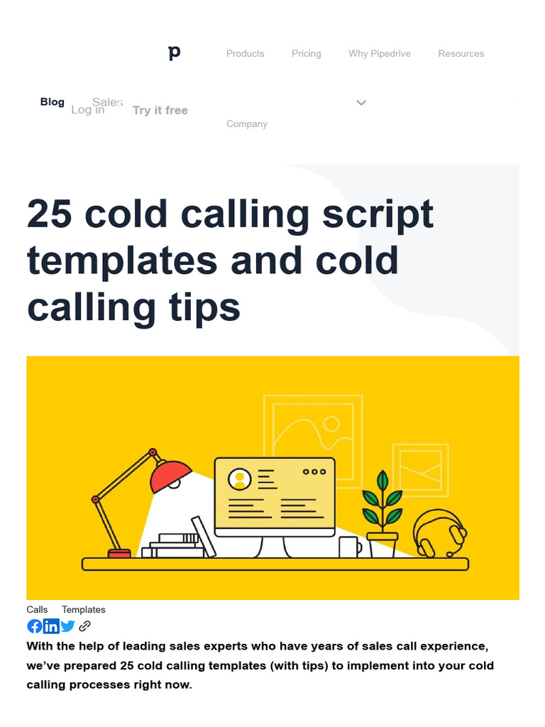 Cold Calling Scripts - 25 Script Examples & Call Tips - Pipedrive ...