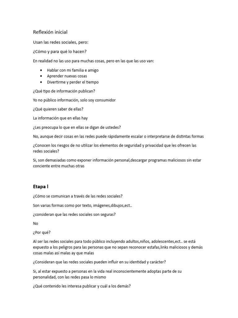 Documento | PDF | Servicio de redes sociales | Adolescencia