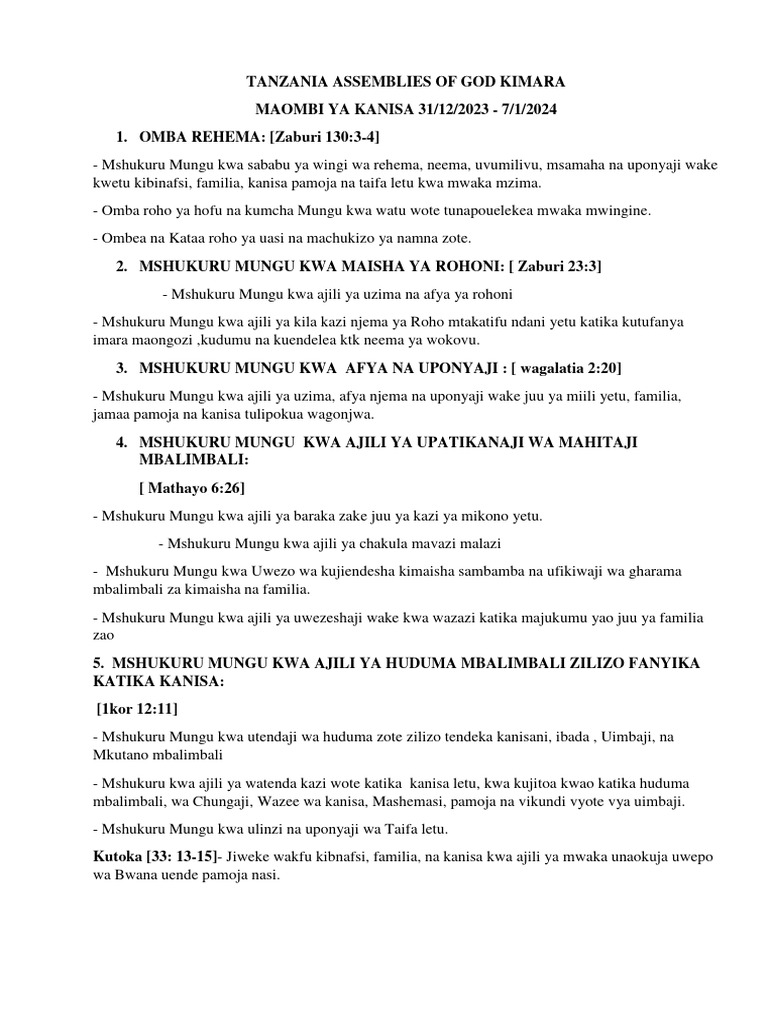 Maombi 31 Dec 2023 PDF