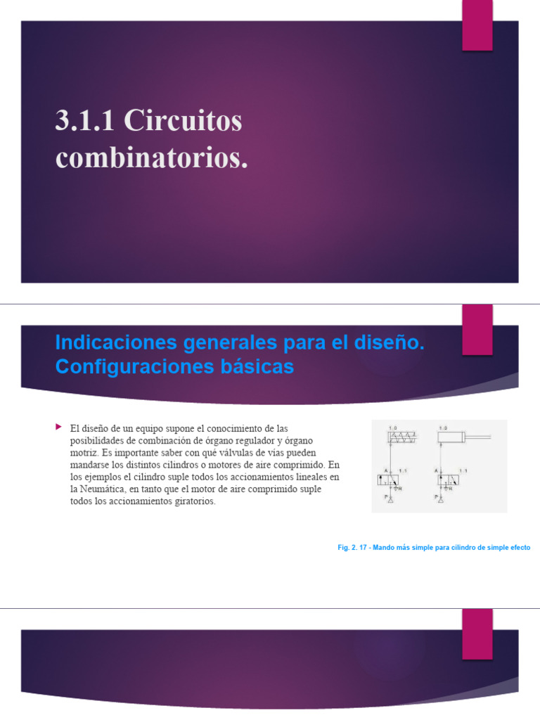 Tema 3.1 Circuitos Neumaticos, Metodo Cascada | PDF | Red eléctrica | Combinatoria