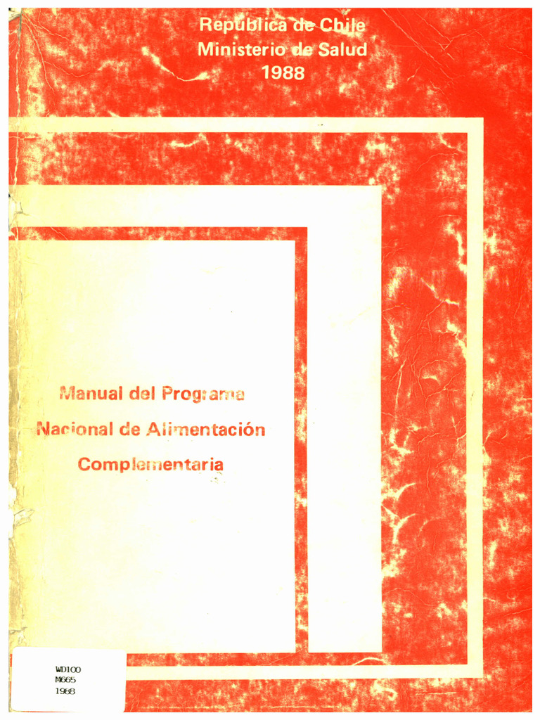 Manual Complementaria Nacional de Alimentacion Complementaria | PDF