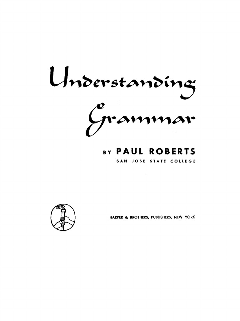 Understanding Grammar P Roberts | Download Free PDF | Morphology ...