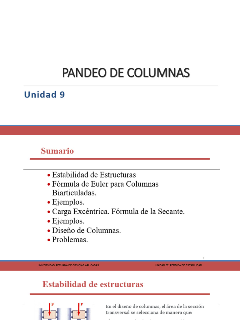 UNIDAD 9 Columnas | PDF | Columna | Ingeniero civil