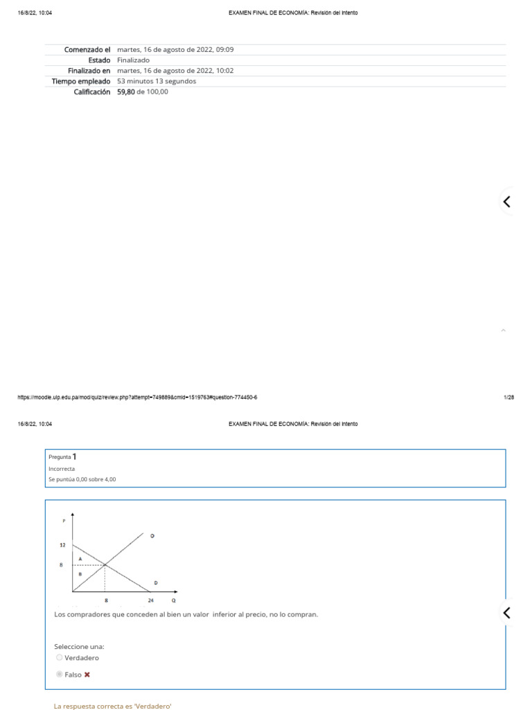 EXAMEN FINAL DE ECONOM A Revisi N Del Intento2 PDF | PDF | Monopolio | Mercado (economía)