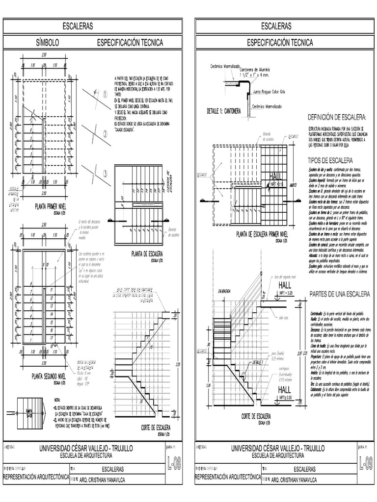 Especificaciones Escalera | PDF
