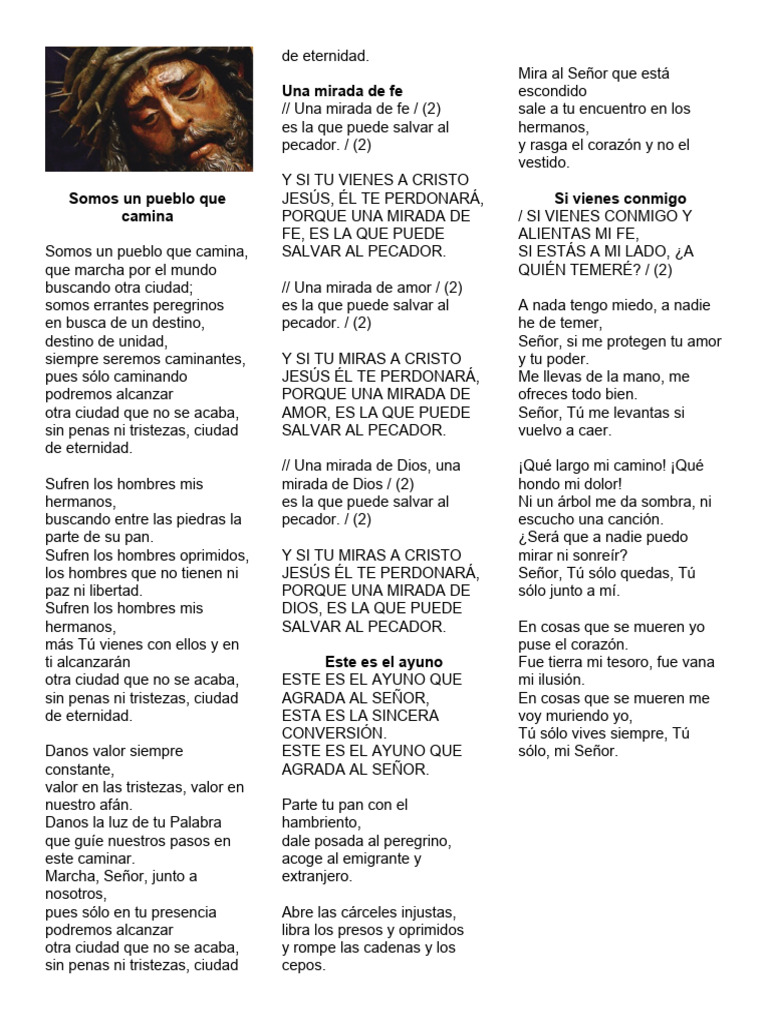 cantos cuaresma | PDF | Amor | Pecado