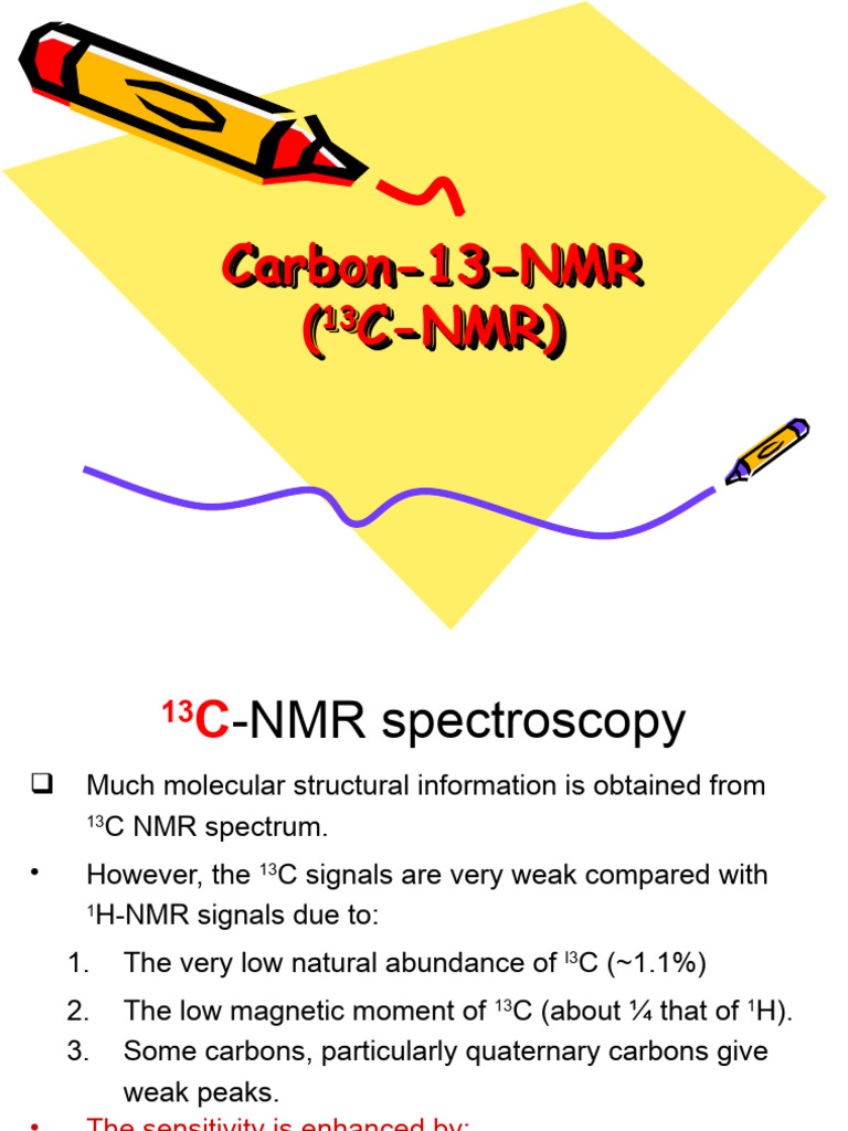3 - Carbon-13-NMR | PDF | Carbon 13 Nuclear Magnetic Resonance | Two Dimensional Nuclear ...