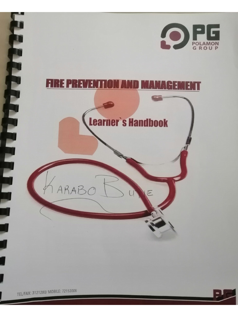 Learner's Handbook - Fire Prevention & Management | PDF