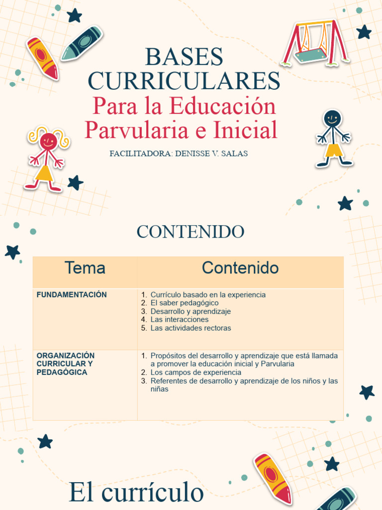 Curriculo Inicial y Preescolar Resumido | PDF | Educación de la primera ...