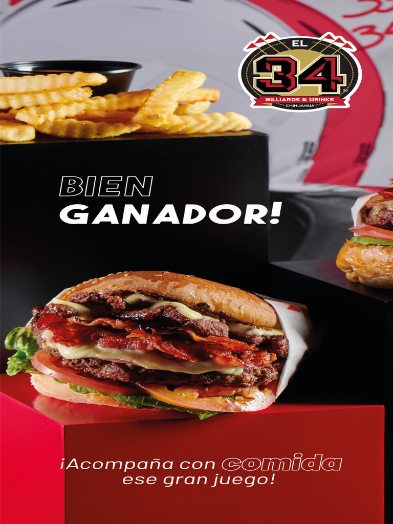 Menu Bar El 34 Comida | PDF