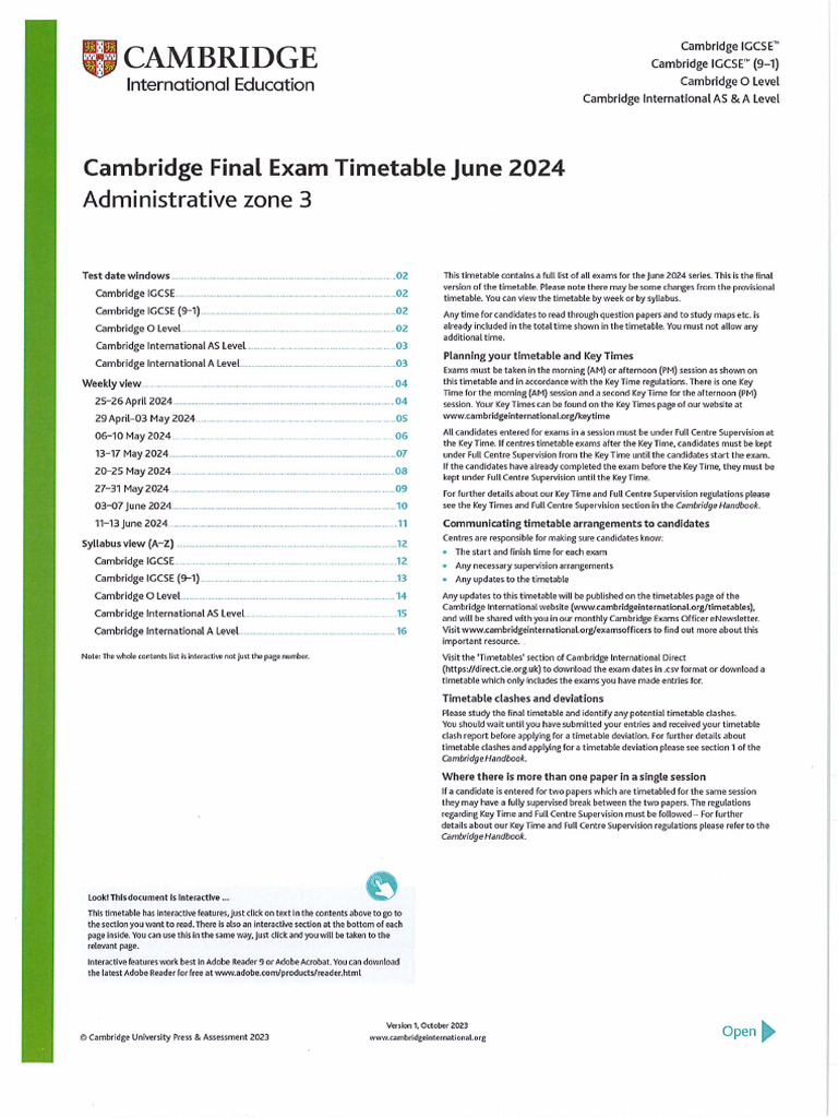 IGCSE Timetable June 2024 | PDF | Linguistics | Languages