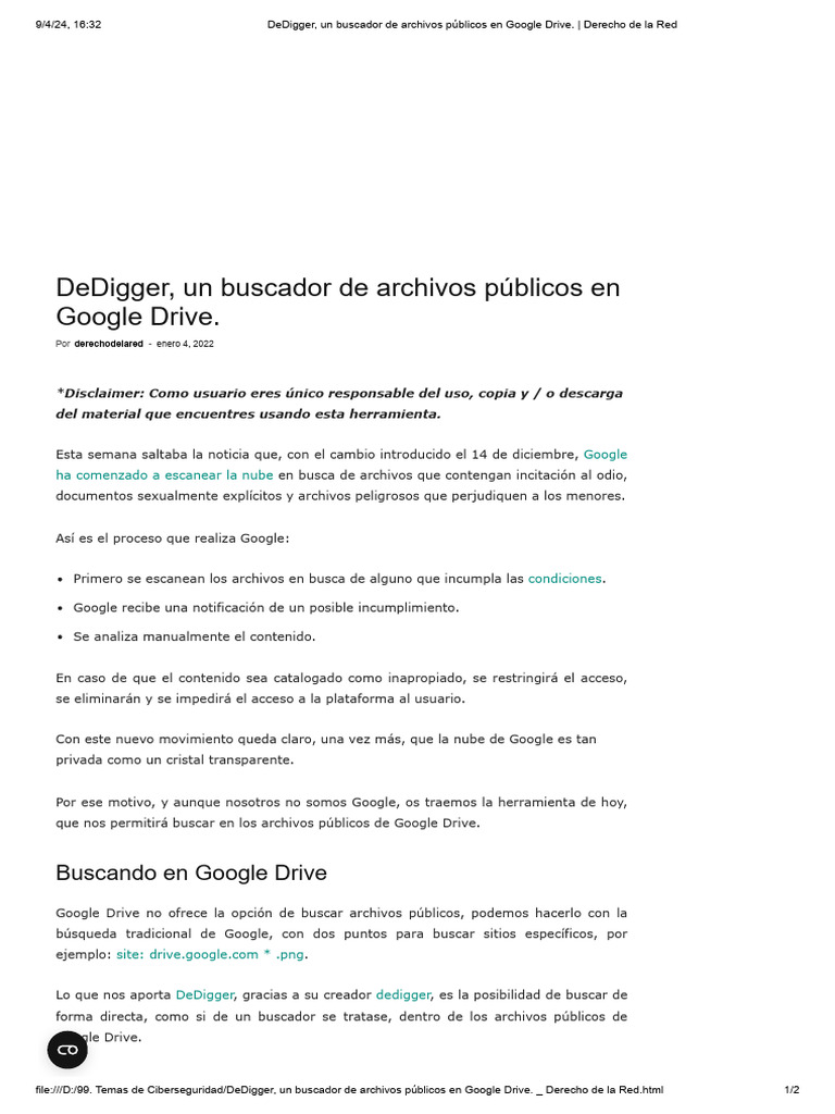 De Digger | PDF | Archivo de computadora | Computación en la nube