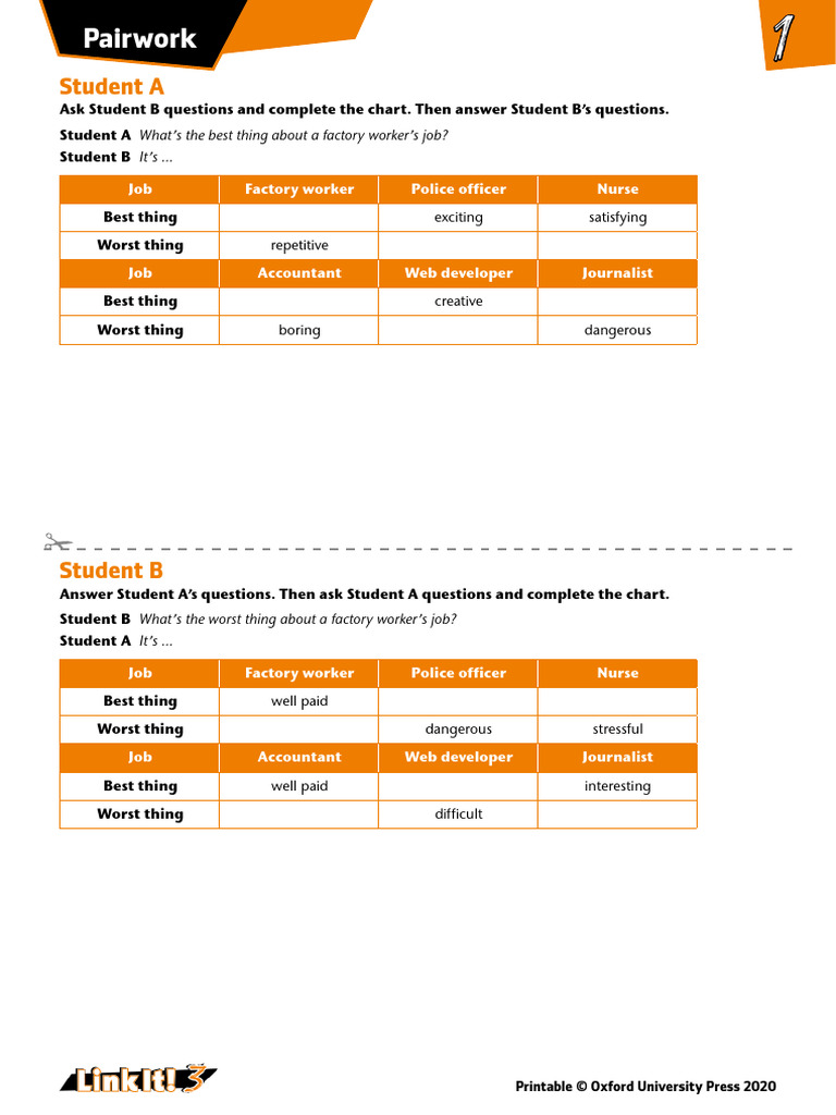 LI L3 Pairwork | PDF