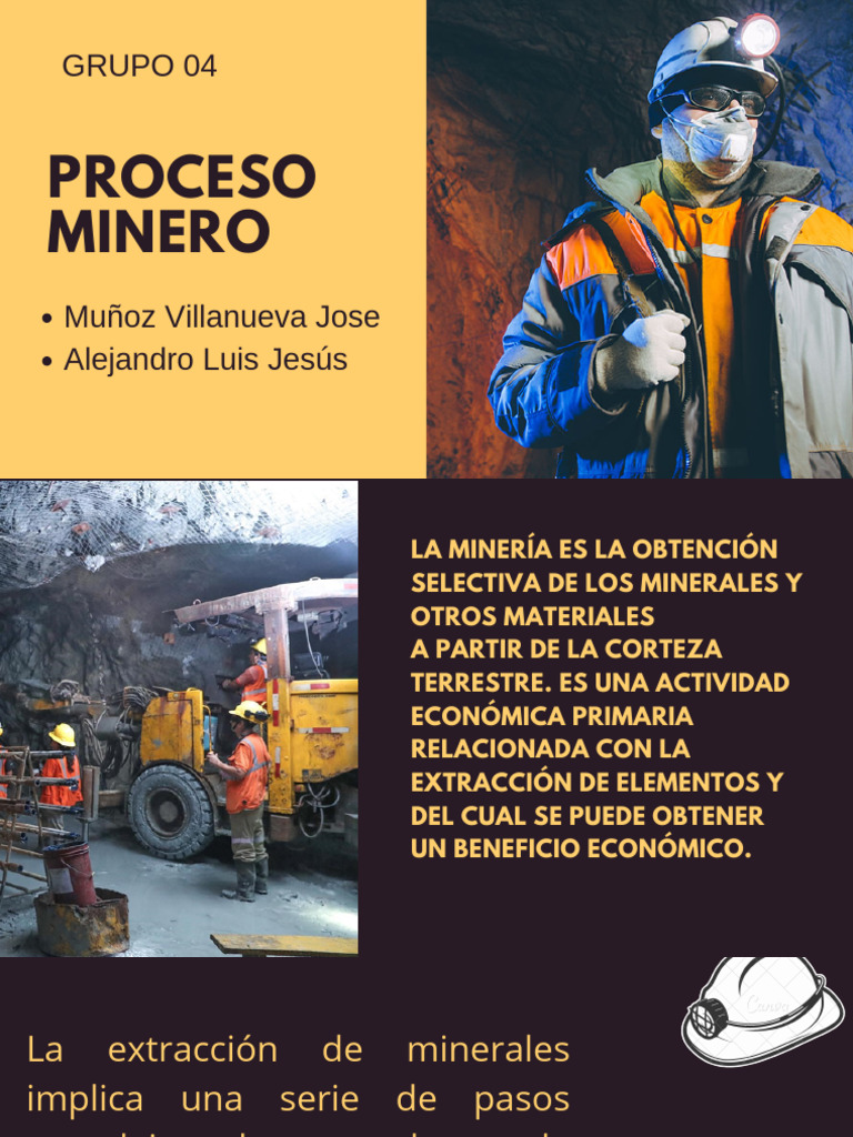 Proceso Minero - Mineralogia Exposicion | PDF | Minería | Economias