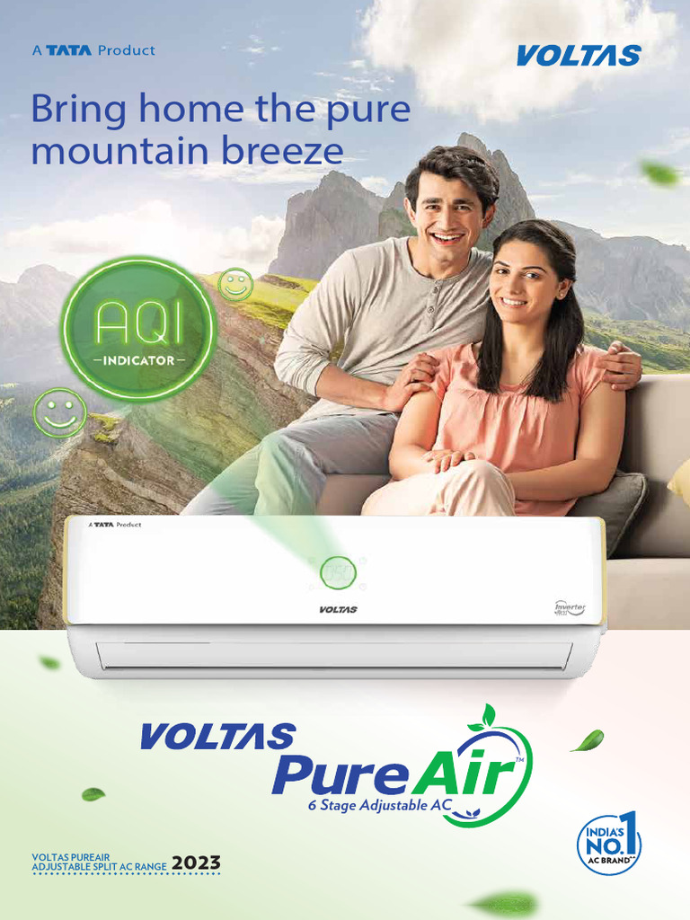 Voltas PureAir AC Catalogue 2023 | Download Free PDF | Ultraviolet | Air Conditioning