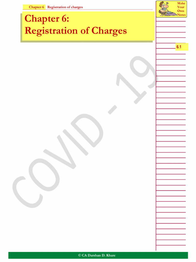 6 Charges On Asset | PDF