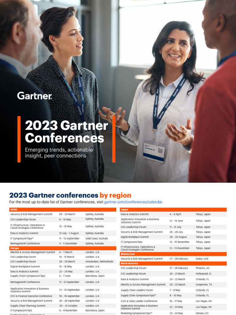 2023 Destination Conferences Calendar | PDF | Chief Information Officer ...