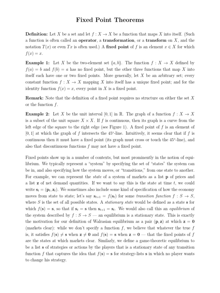 Fixed Point Theorems | Download Free PDF | Function (Mathematics ...