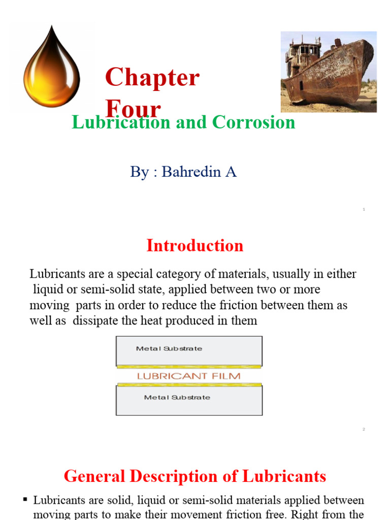 Chapter Four Lubrication and Corrosion | PDF | Corrosion | Lubricant