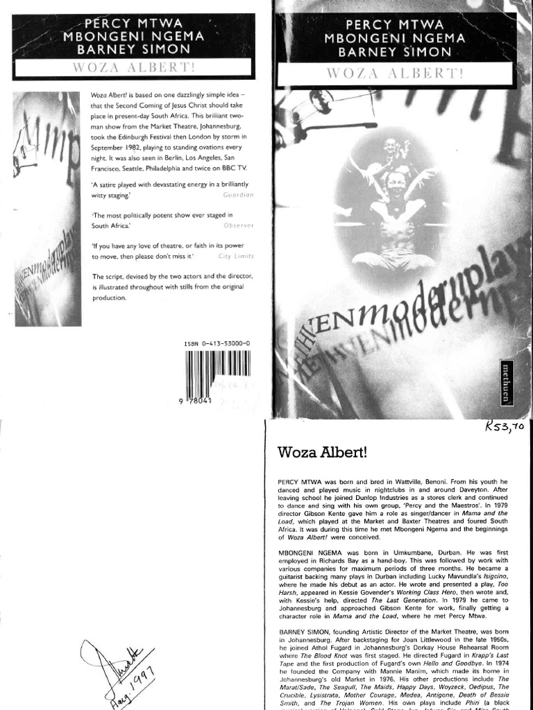 Woza Albert Text | PDF | Plays Adapted Into Films | Performing Arts