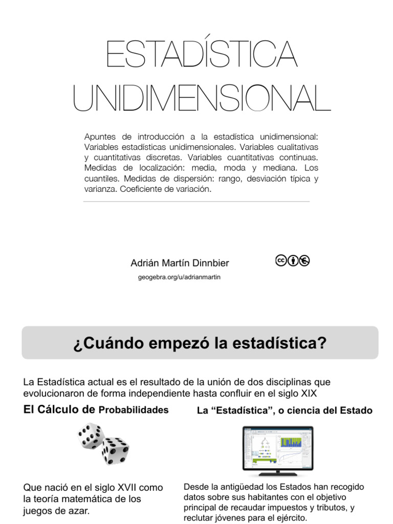 (MATE CCSS) Unidad 1 Estadística Unidimensional 1 | PDF | Cuantil ...