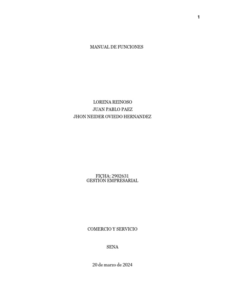 Manual de Funciones TECC 2024 | PDF | Business | Seguridad