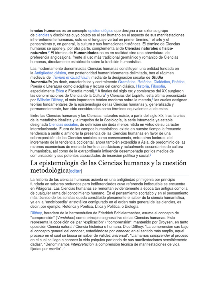 Ciencia Humana | PDF | Humanidades | Educación en artes liberales