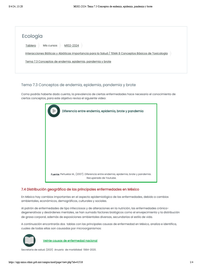 Endemia, Epidemia y Pandemia: Definiciones | PDF | Epidemias ...