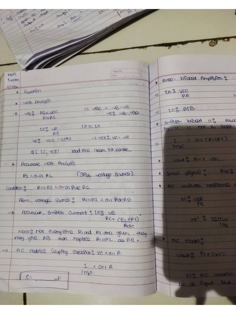 Be Lecture 2 per week second phase formulas | PDF