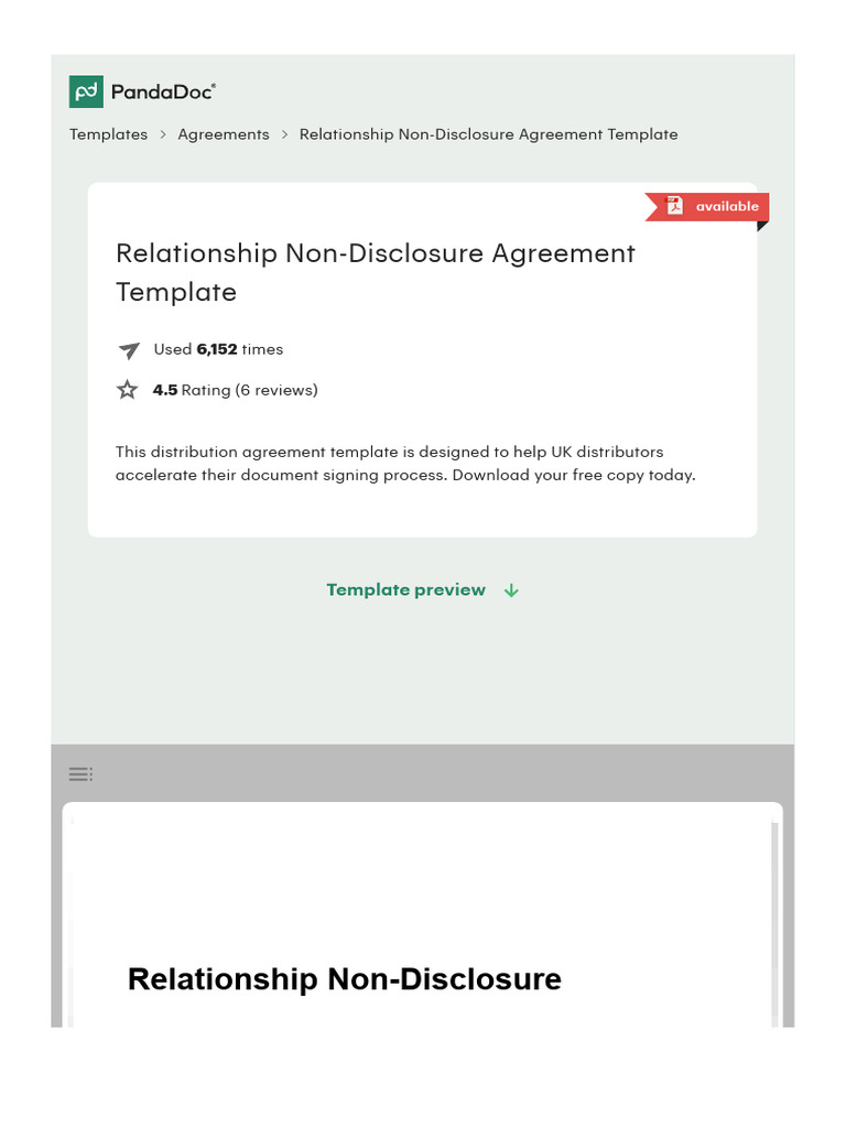 Relationship NDA Template | PDF | Confidentiality | Justice