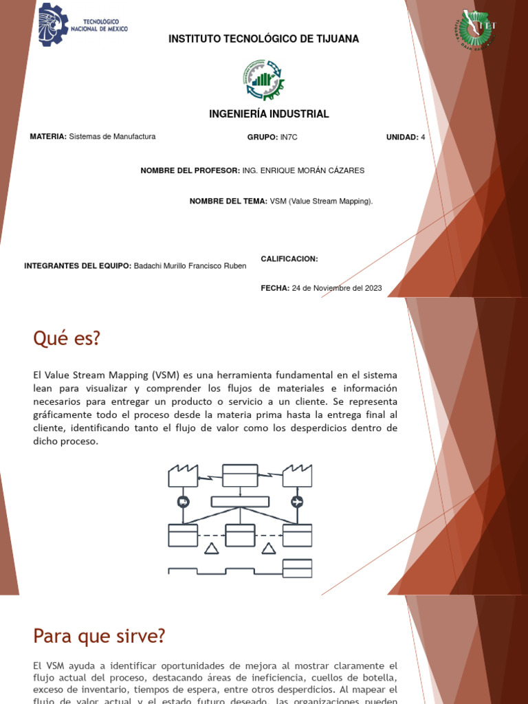 U4 VSM (Value Stream Mapping) . | PDF | Lean Manufacturing | Business