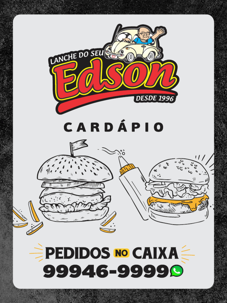 Cardapio Lanche Do Seu Edson | PDF
