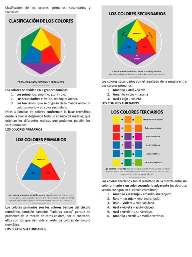 Clasificación de Los Colores | PDF