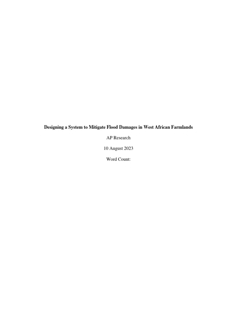 Thesis Rough Draft Pdf Cost Of Living Flood