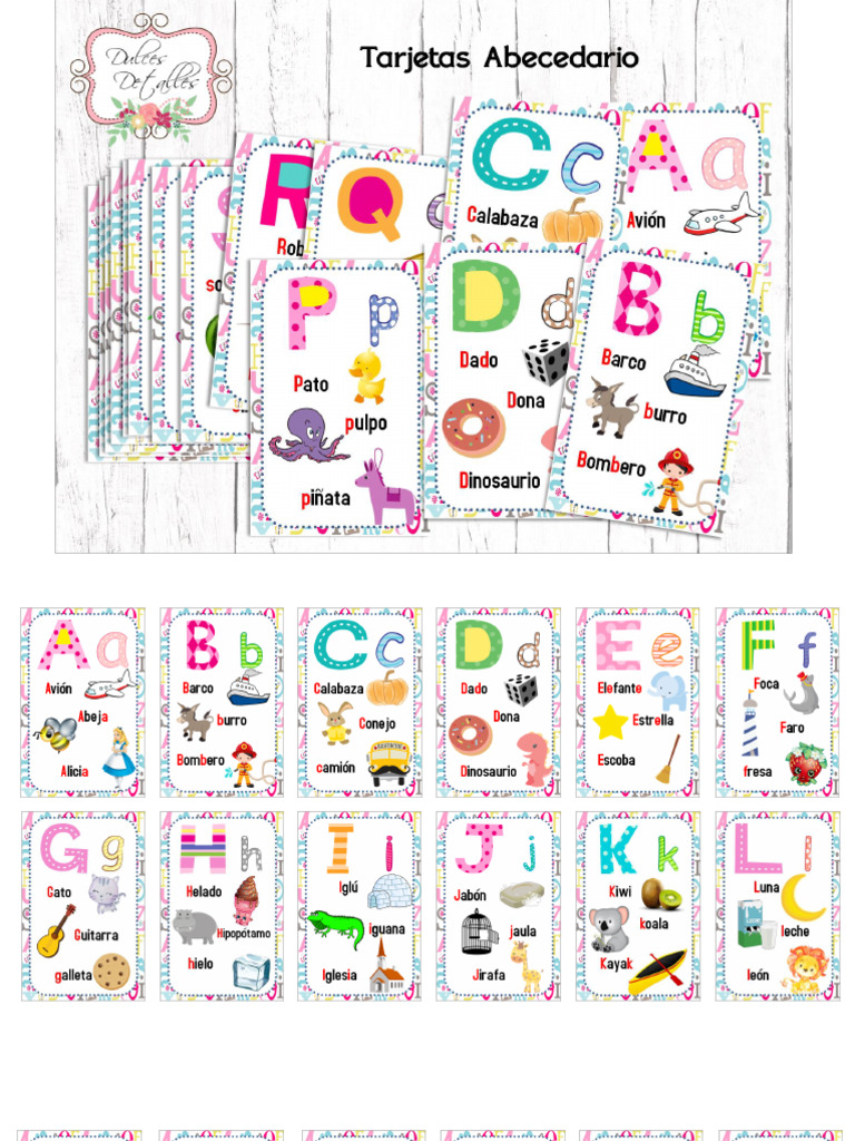 Abecedario Tarjetas | PDF