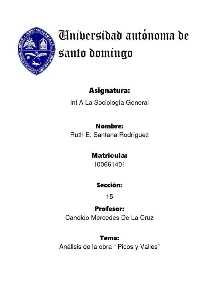 Analisis de La Obra Picos y Valles | PDF | Resiliencia psicológica