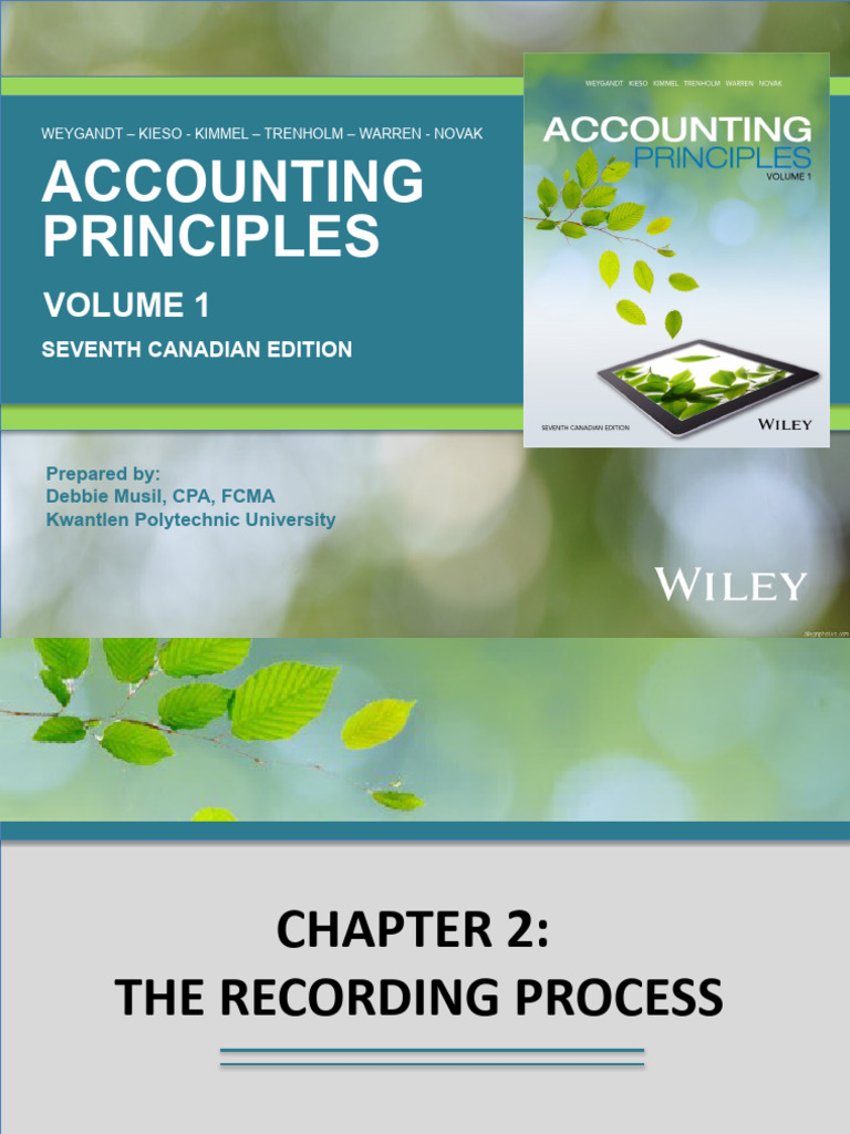 Accounting Principles: Seventh Canadian Edition | PDF | Debits And ...